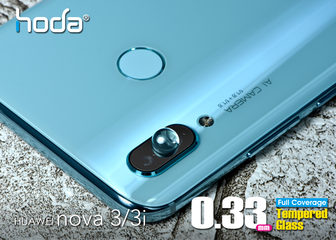 【HUAWEI nova3 / nova3i】0.33mm 2.5D Full Coverage Gla...